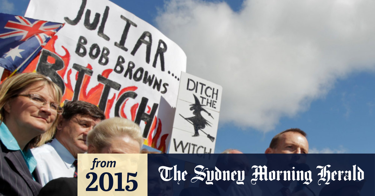 Notorious Julia Gillard 'ditch the witch' sign up for sale